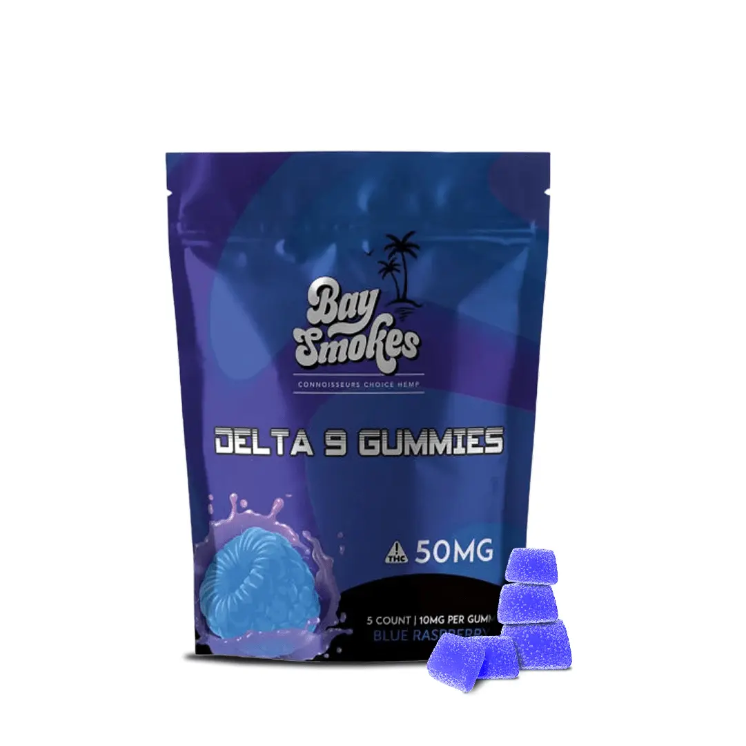 Blue Raspberry Delta 9 Gummies | Bay Smokes